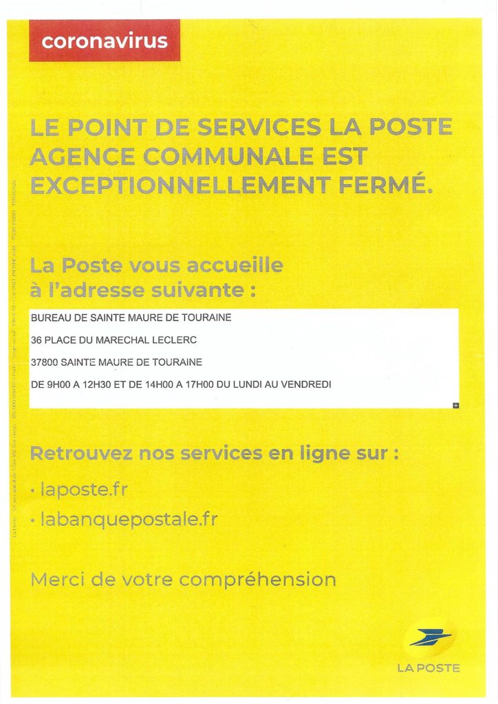 Agence postale communale | Commune de Maillé